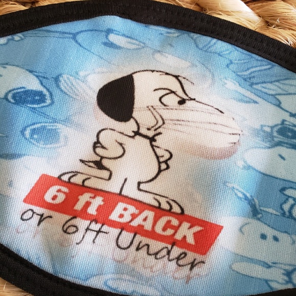 PT&S Customs | Accessories | Custom Snoopy 6ft Back Face Mask | Poshmark